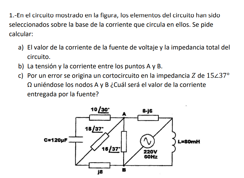 Solved by an EXPERT 1.-En el circuito mostrado en la figura, los | Chegg.com