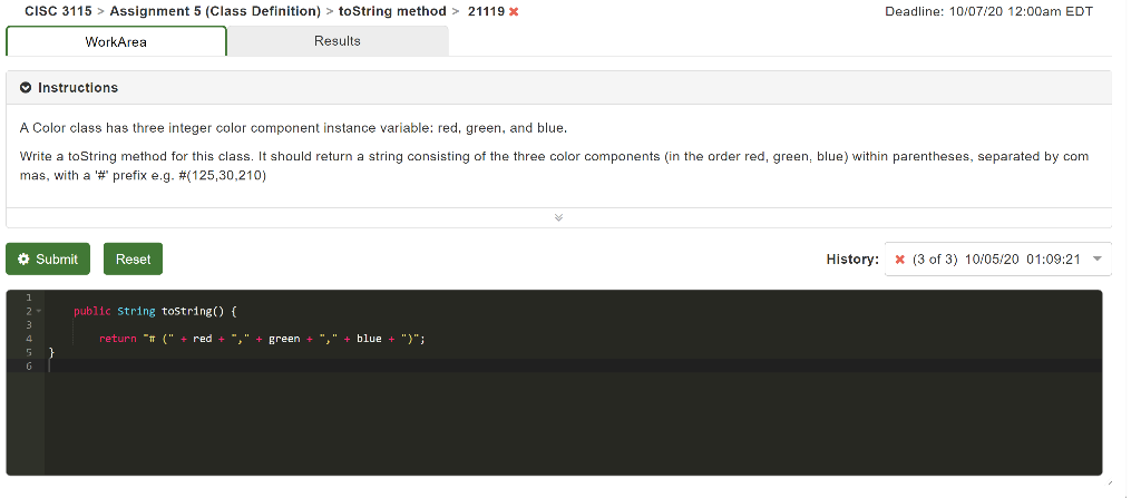 Solved Cisc 3115 Assignment 5 Class Definition 1780
