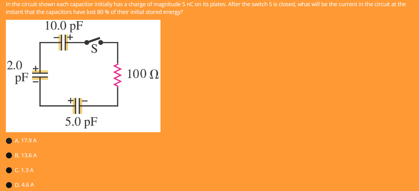 Solved In the circuit shown each capacitor initially has a | Chegg.com