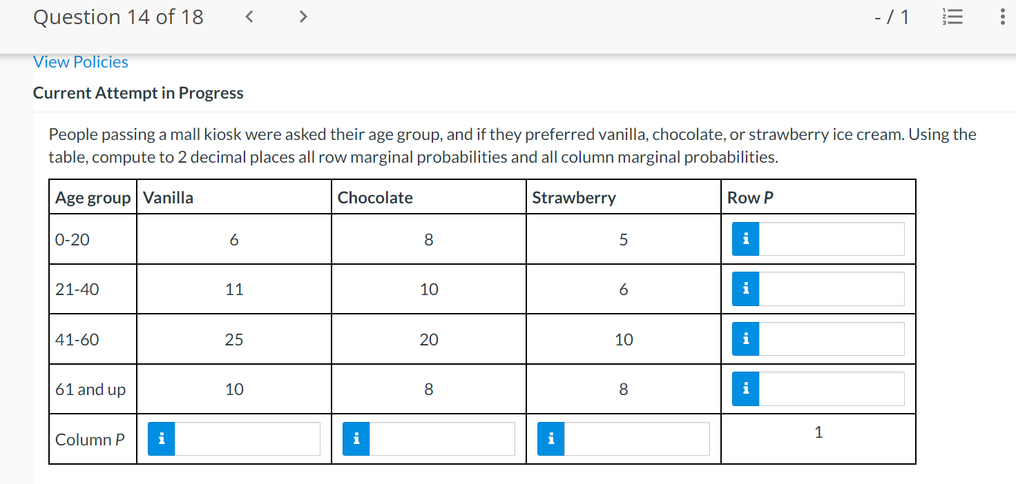 Solved Question 14 of 18 -/1 III View Policies Current | Chegg.com