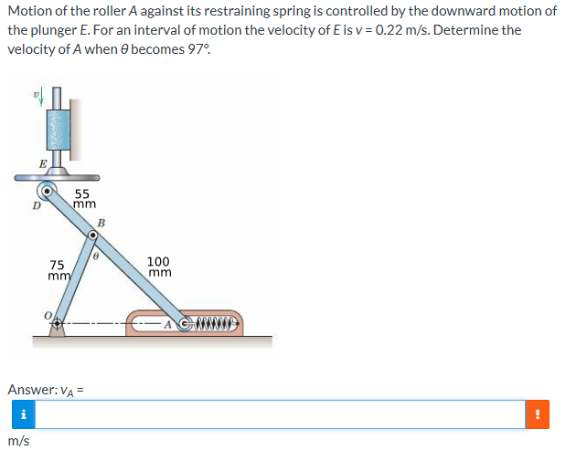 Solved I got a final answer of .29658m/s however this is | Chegg.com