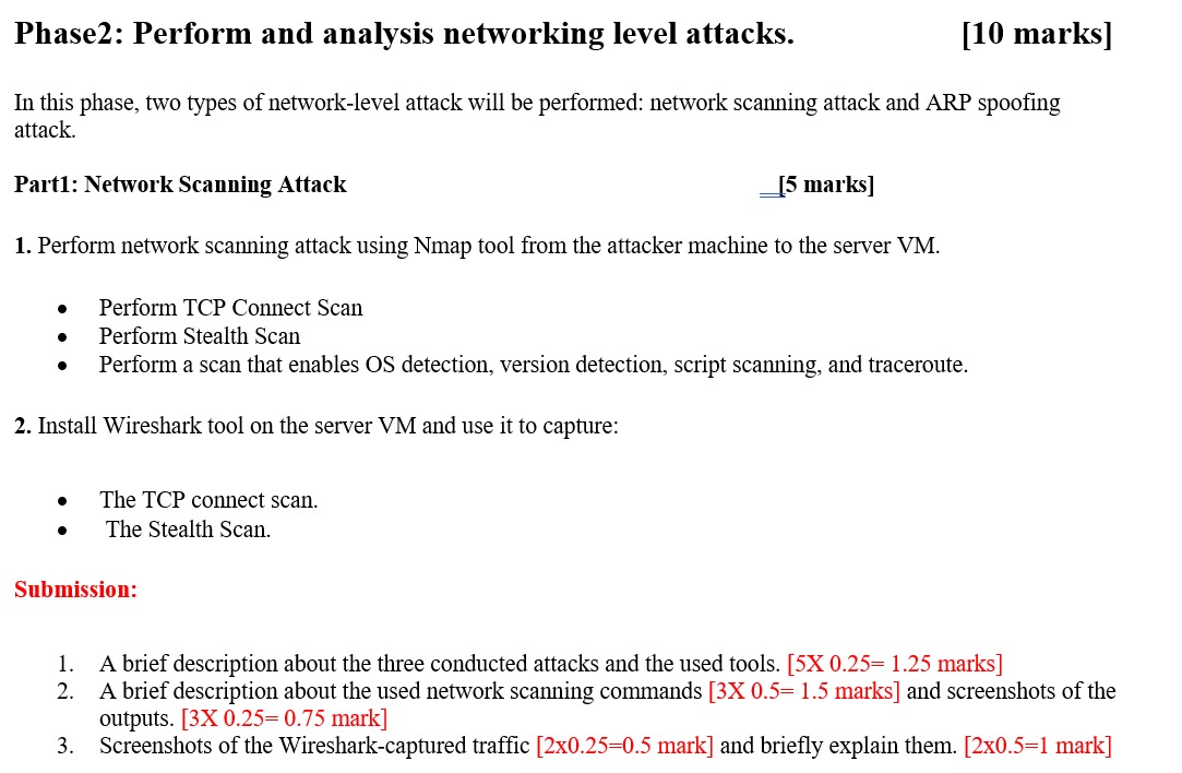 Solved Phase2: Perform and analysis networking level | Chegg.com
