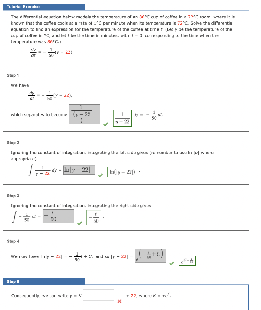 Solved Tutorial Exercise The differential equation below | Chegg.com