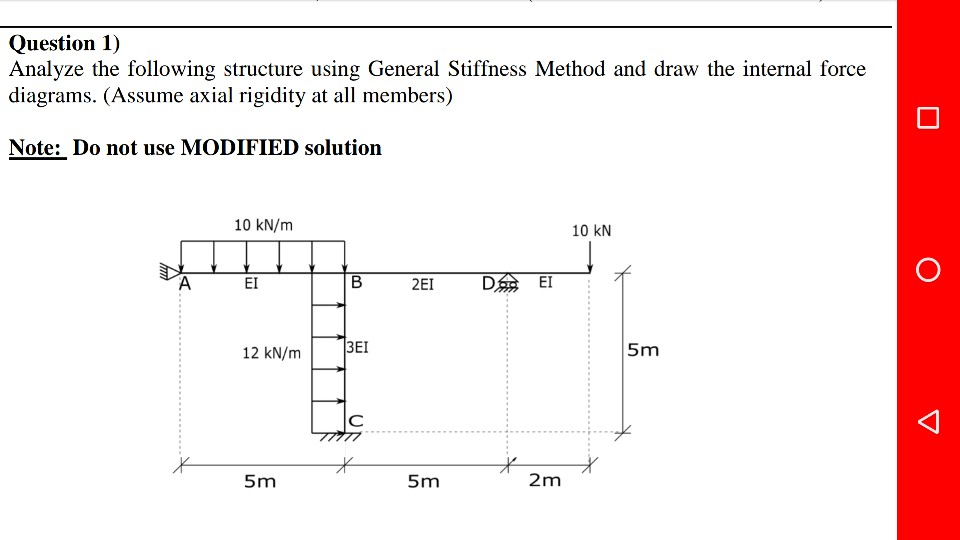 Solved Question 1) Analyze the following structure using | Chegg.com
