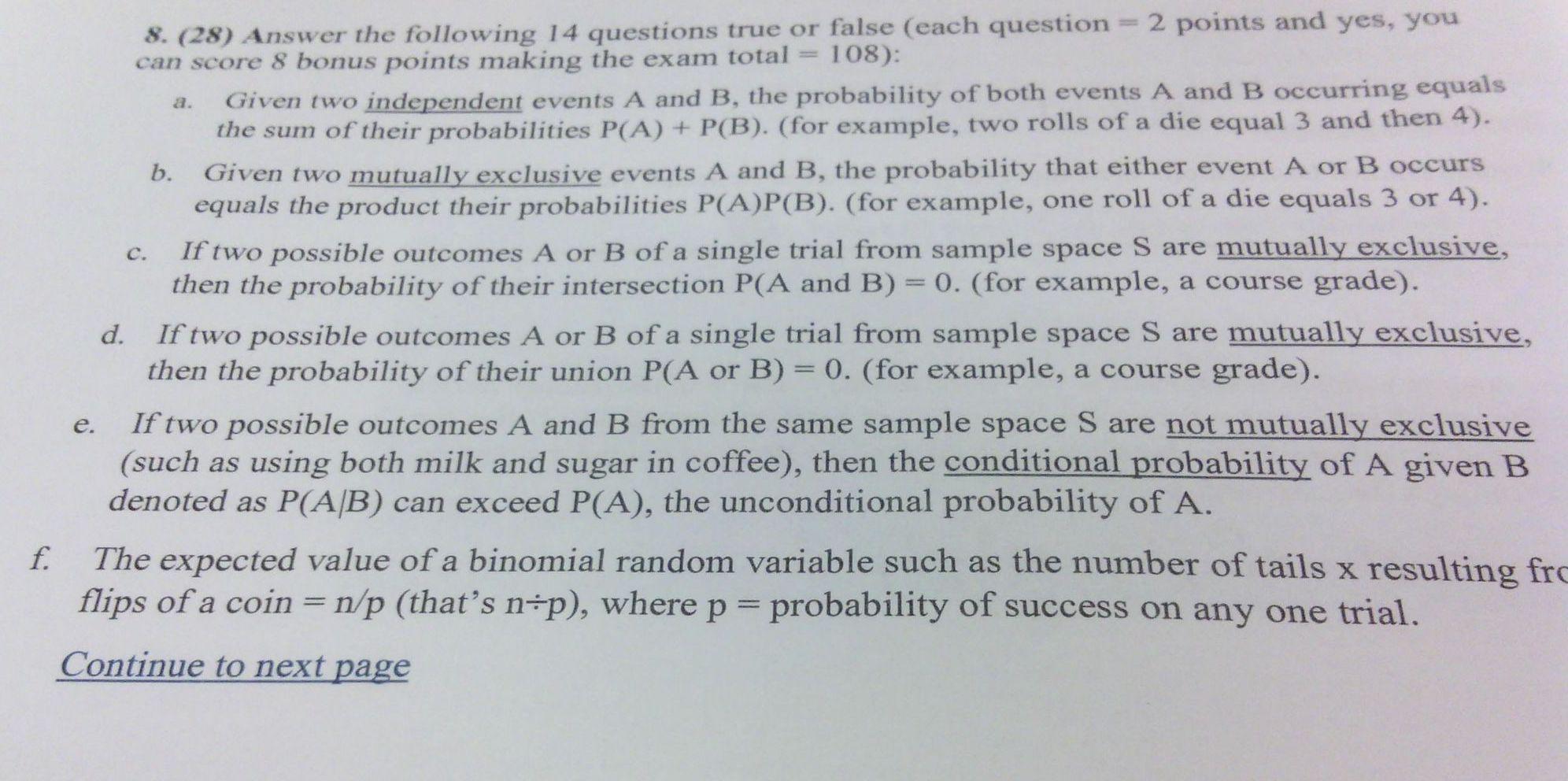 Solved 3. (10) Using a negative binomial distribution with | Chegg.com
