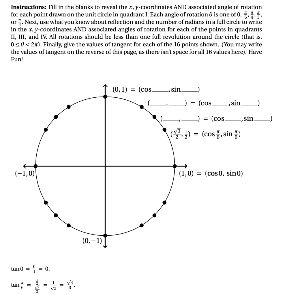 Solved 6'4 Instructions: Fill in the blanks to reveal the x, | Chegg.com