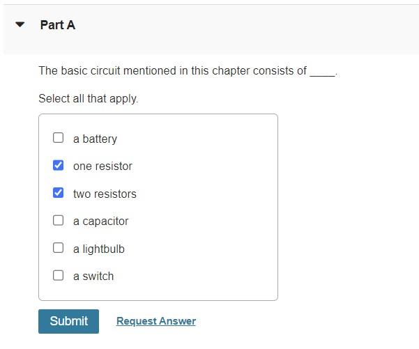 The basic circuit mentioned in this chapter consists | Chegg.com