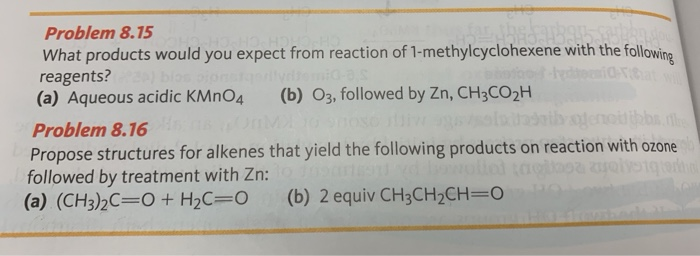 Solved What products would you expect from reaction of | Chegg.com