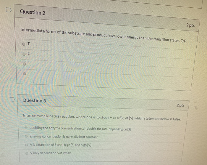 Solved D Question 2 2 pts Intermediate forms of the | Chegg.com