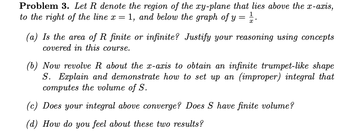 Solved Problem 3. ﻿Let R ﻿denote the region of the xy-plane | Chegg.com