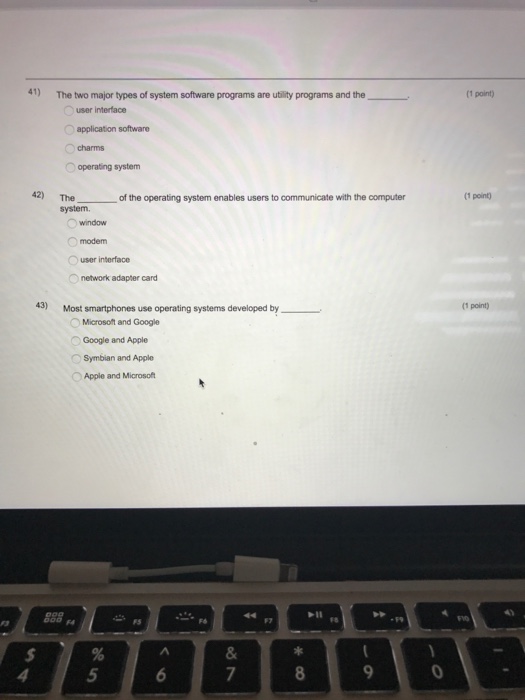 Solved Save for Later 1) Being computer literate includes | Chegg.com