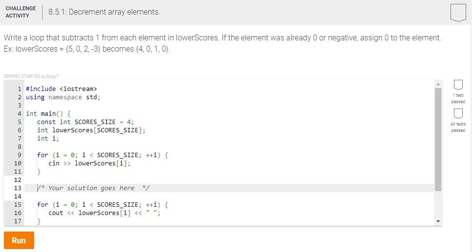 Solved Write a for loop to print all NUM_VALS elements of | Chegg.com