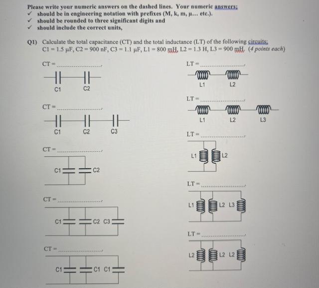 Solved Please write your numeric answers on the dashed | Chegg.com