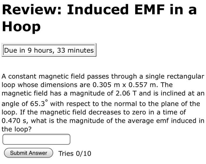 Solved A constant magnetic field passes through a single | Chegg.com