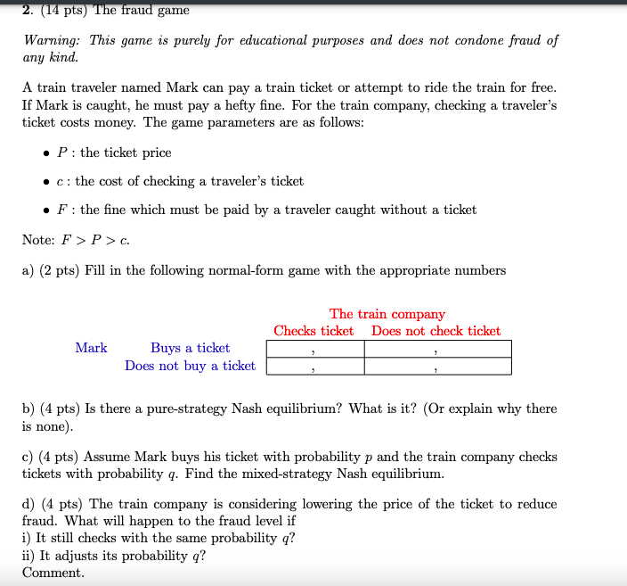 Solved Warning: This game is purely for educational purposes | Chegg.com