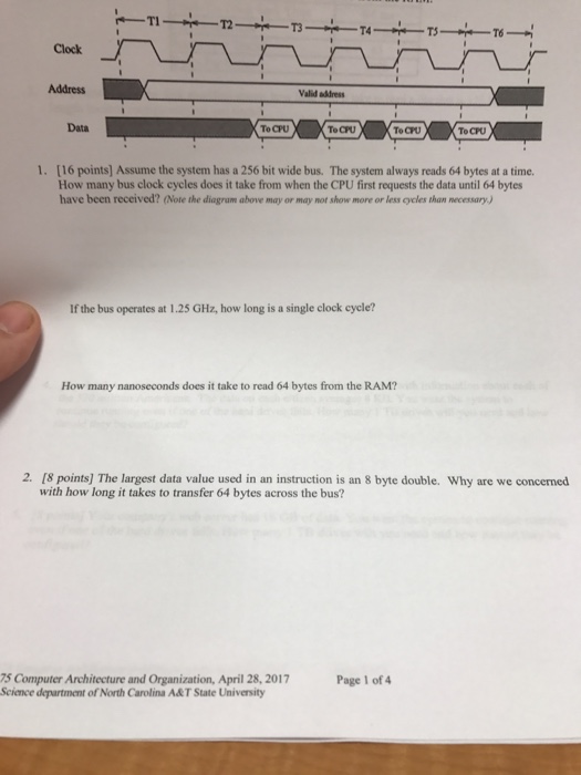 Solved Assume the system has a 256 bit wide bus. The system | Chegg.com
