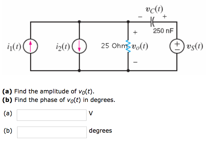 Solved Chapter 8, Problem 8.025 Calculate v0(t) in the | Chegg.com