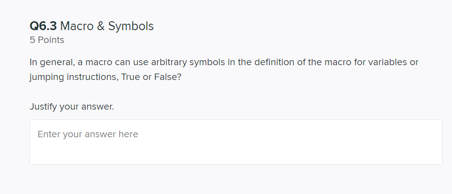 Solved Q6 Macro 15 Points Q6.1 Macro Expansion 5 Points | Chegg.com