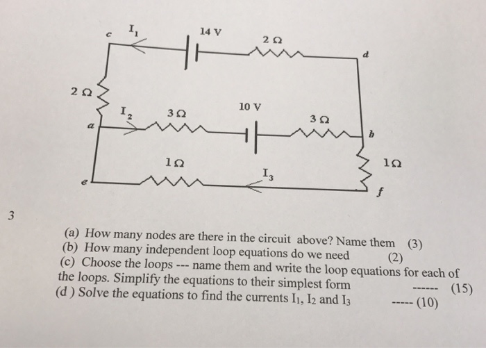 Solved (a) How many nodes are there in the circuit above? | Chegg.com