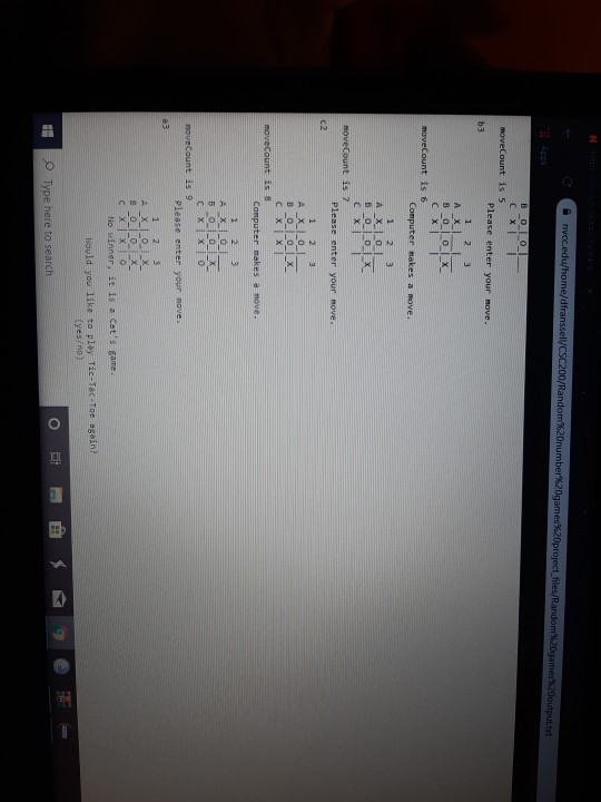 Solved Hello I Need To Write A Program That Can Play Tic Tac