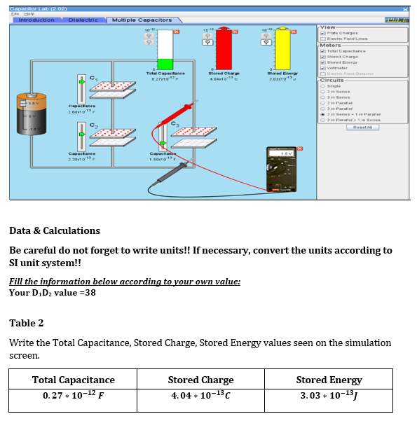 Solved Capacator Lab 202) Introduction Dielectric Multiple | Chegg.com