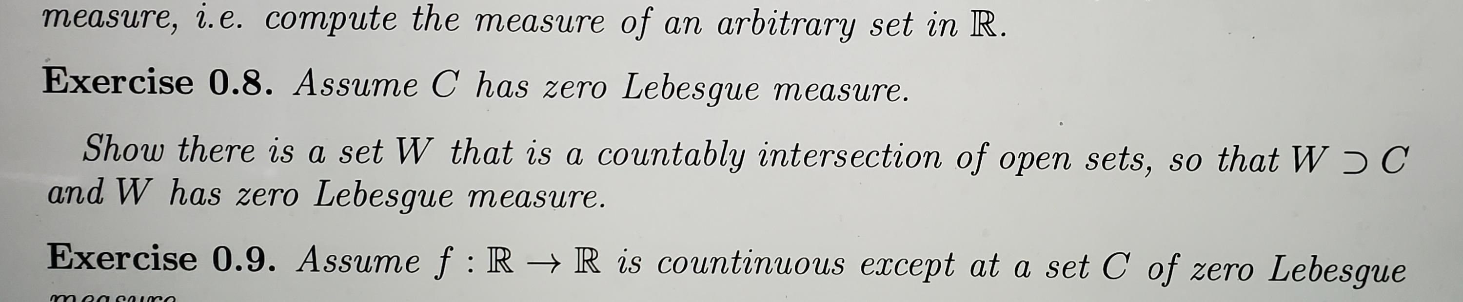 Solved measure, i.e. compute the measure of an arbitrary set | Chegg.com