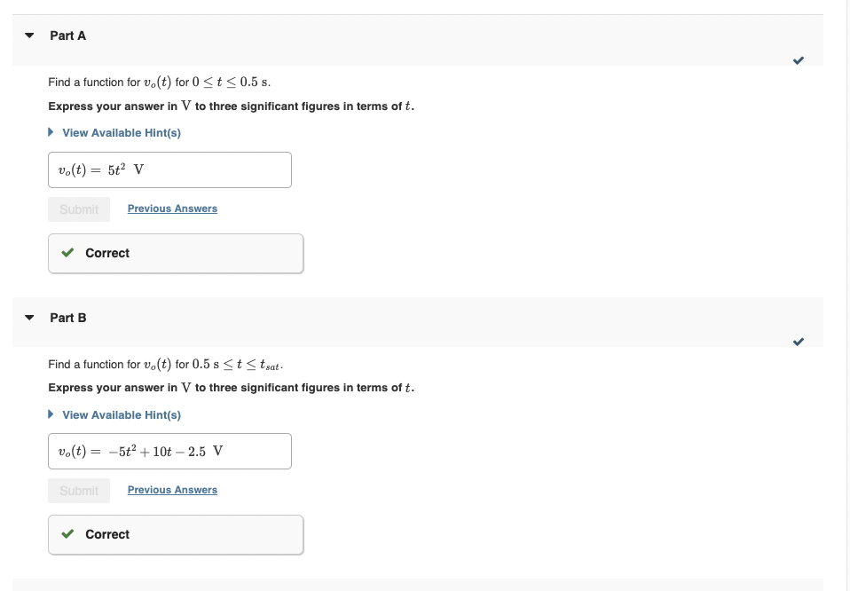 Solved Learning Goal: To find a function for the output | Chegg.com