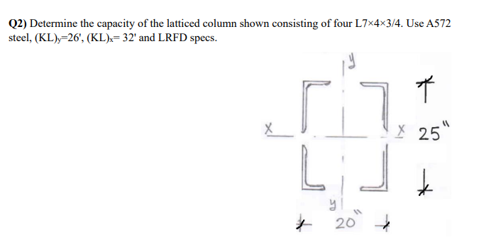 Solved civil eng Q2) ﻿Determine the capacity of the | Chegg.com