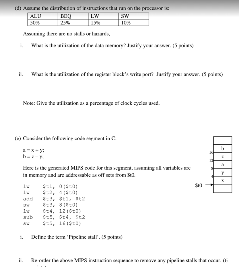 Solved Two designs of a processor have following latencies | Chegg.com