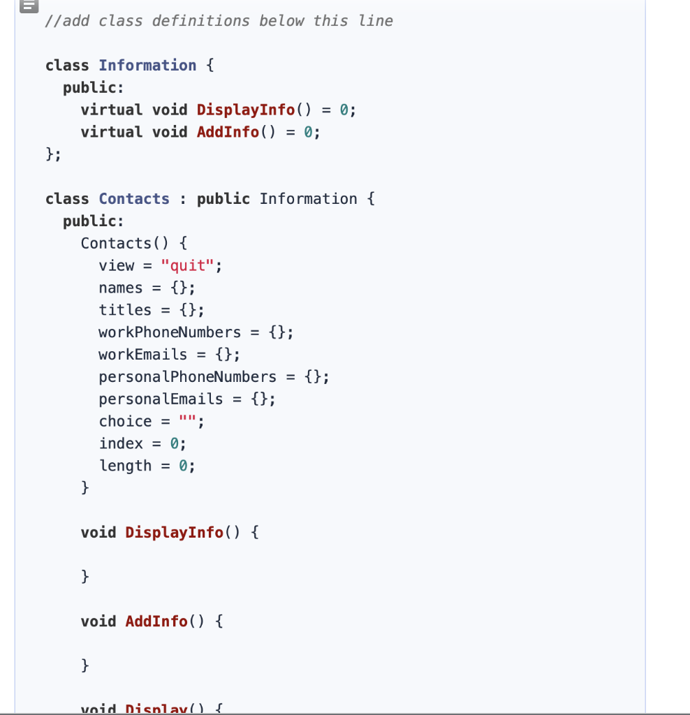 This lab will focus on using polymorphism while | Chegg.com