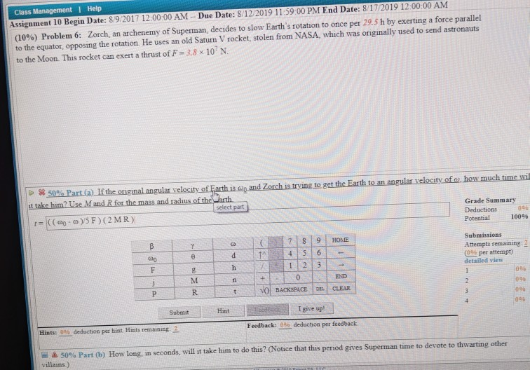 Solved Class Management Help Assignment 10 Begin Date: | Chegg.com