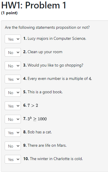 Solved Are the following statements proposition or not?Lucy | Chegg.com