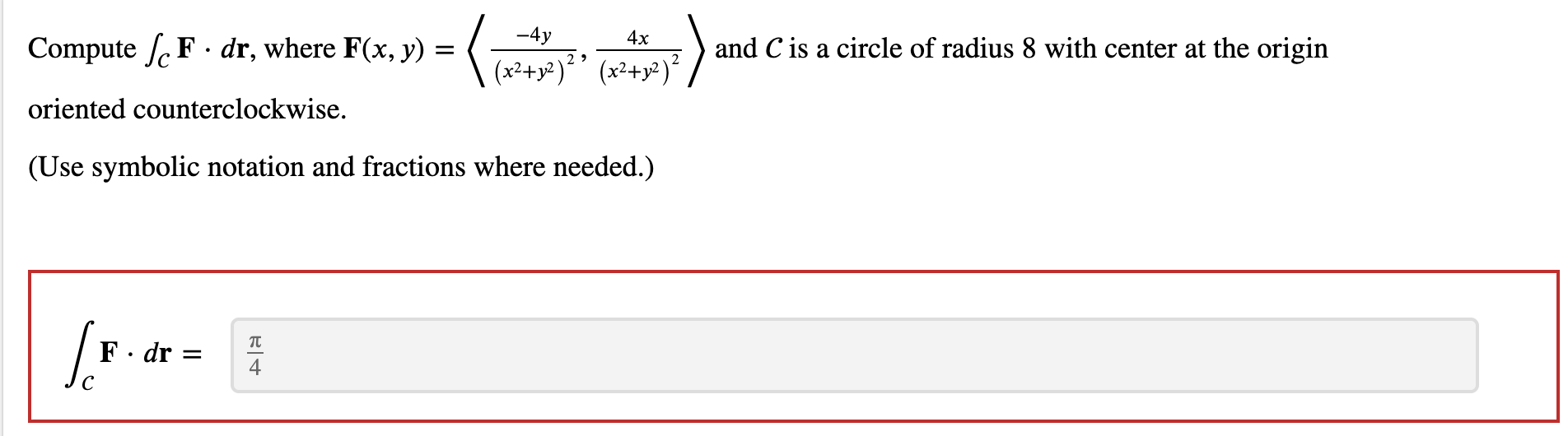 Solved Compute ∫ 𝐅⋅𝑑𝐫,∫CF⋅dr, where | Chegg.com