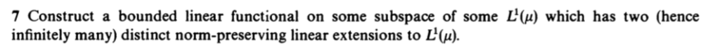 Solved 7 Construct a bounded linear functional on some | Chegg.com