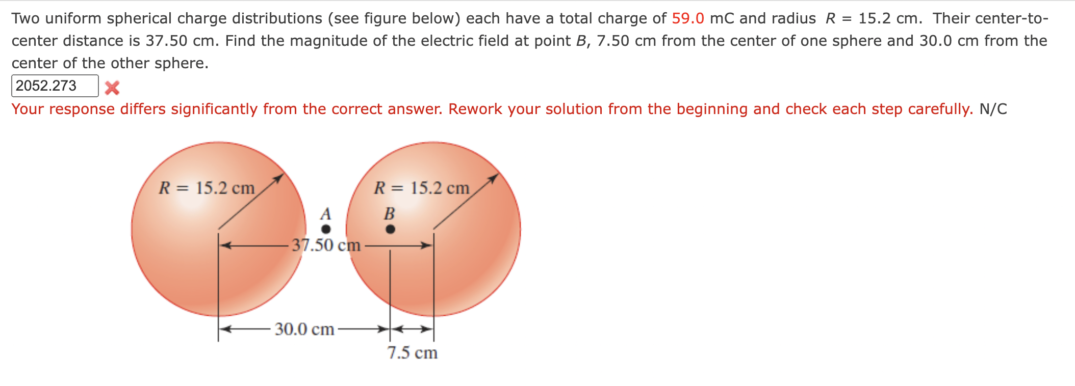 Solved Two uniform spherical charge distributions (see | Chegg.com