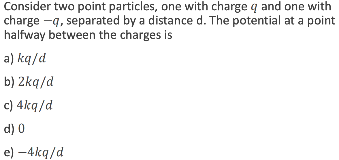 Solved Consider two point particles, one with charge q and | Chegg.com