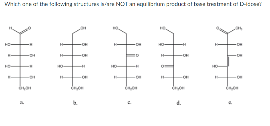 Solved Which one of the following structures is/are NOT an | Chegg.com