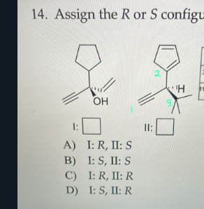 Solved 14. Assign the R or S configh | Chegg.com