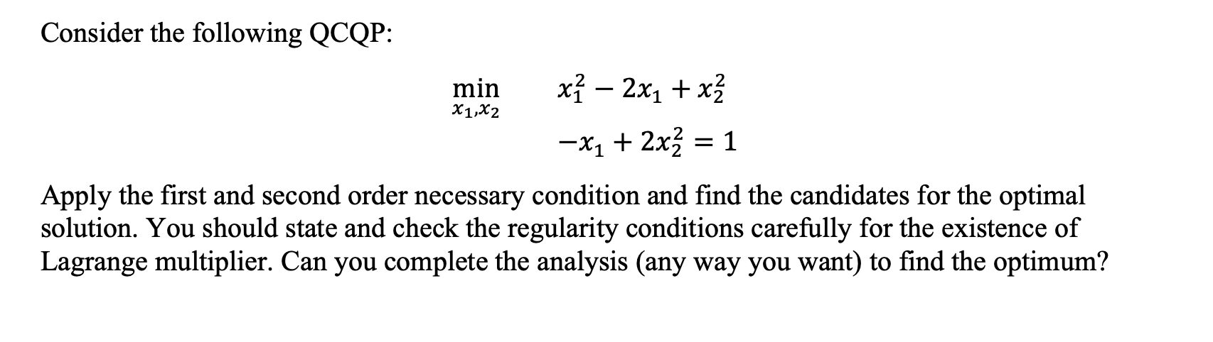 Solved Consider the following | Chegg.com