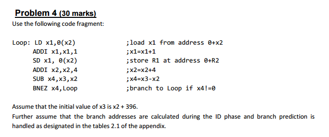 Problem 4 (30 marks) Use the following code fragment: | Chegg.com
