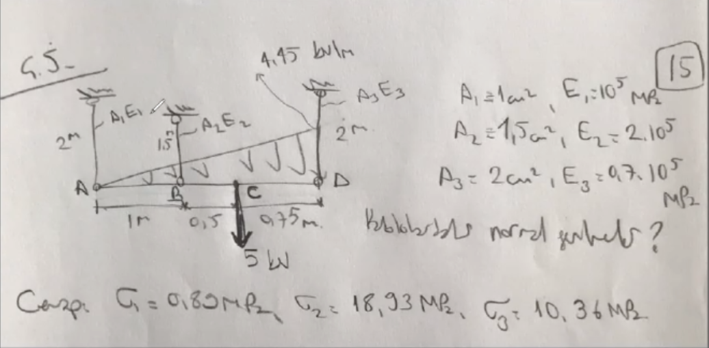 Solved A2=1,5 cm2,E2=2⋅105A3=2 cm2,E3=0,7.105 whoberts | Chegg.com