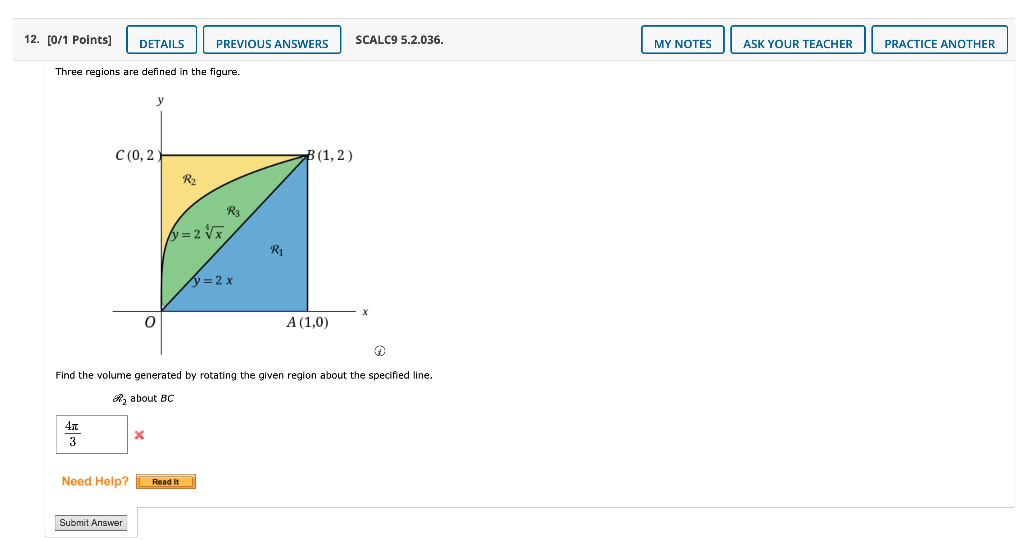 11. Three regions are defined in the figure. The x y | Chegg.com