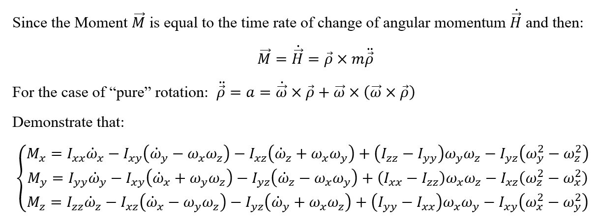 Solved Since the Moment M is equal to the time rate of | Chegg.com