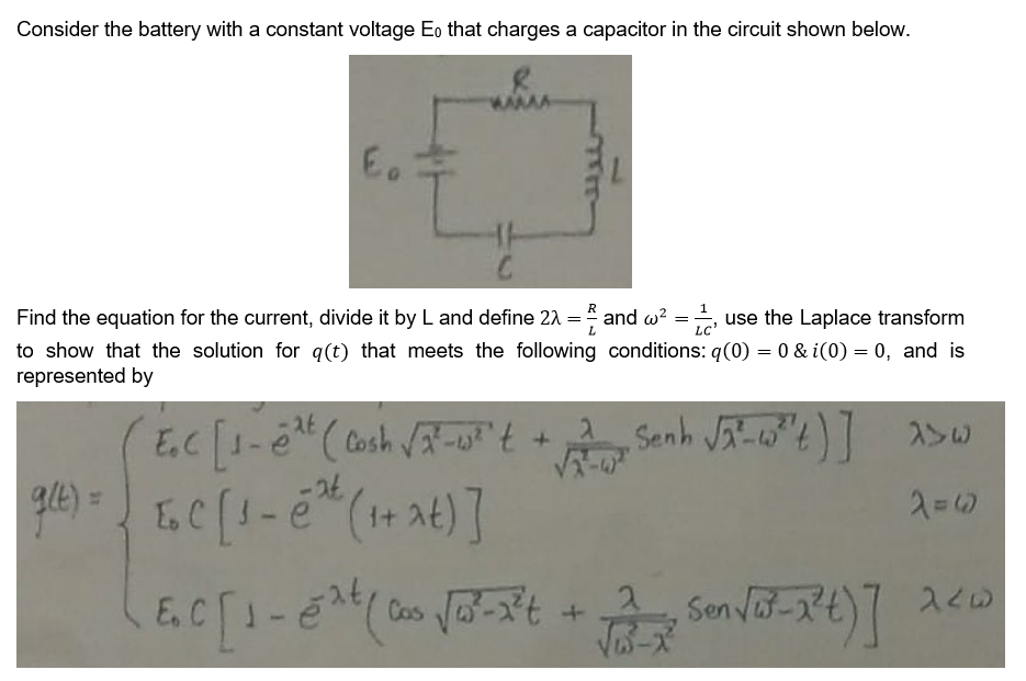 Solved Consider the battery with a constant voltage Eo that | Chegg.com