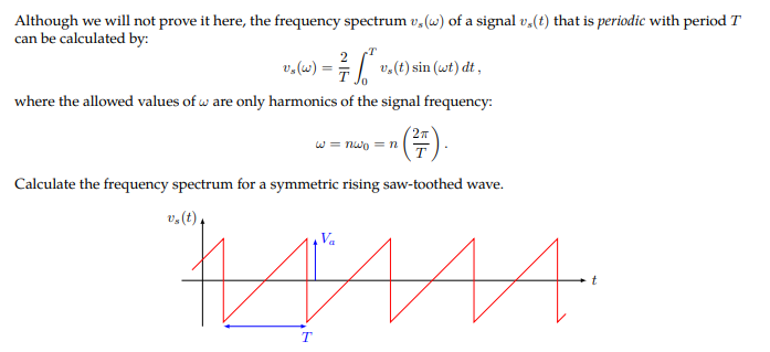 Solved Although we will not prove it here, the frequency | Chegg.com