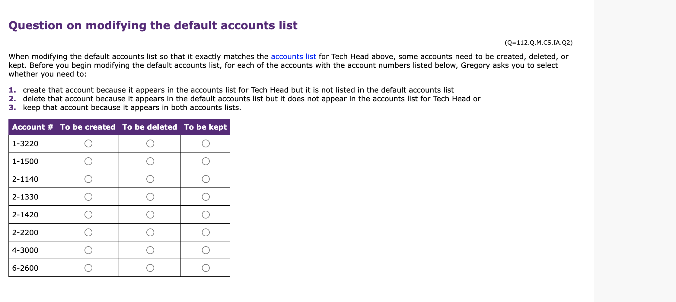 1. Please take care to set up your own MYOB accounts | Chegg.com