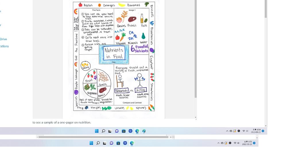 Solved Your one-pager should include the following: A title | Chegg.com