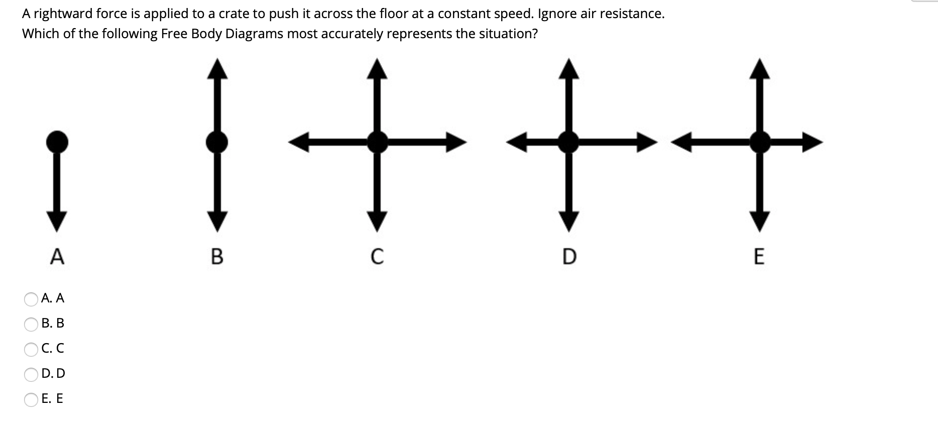 Solved A rightward force is applied to a crate to push it | Chegg.com