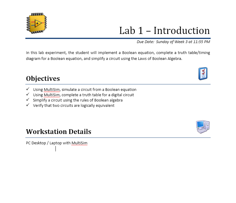 Solved Due Date: Sunday of Week 3 ﻿at 11:55 ﻿PM Lab | Chegg.com