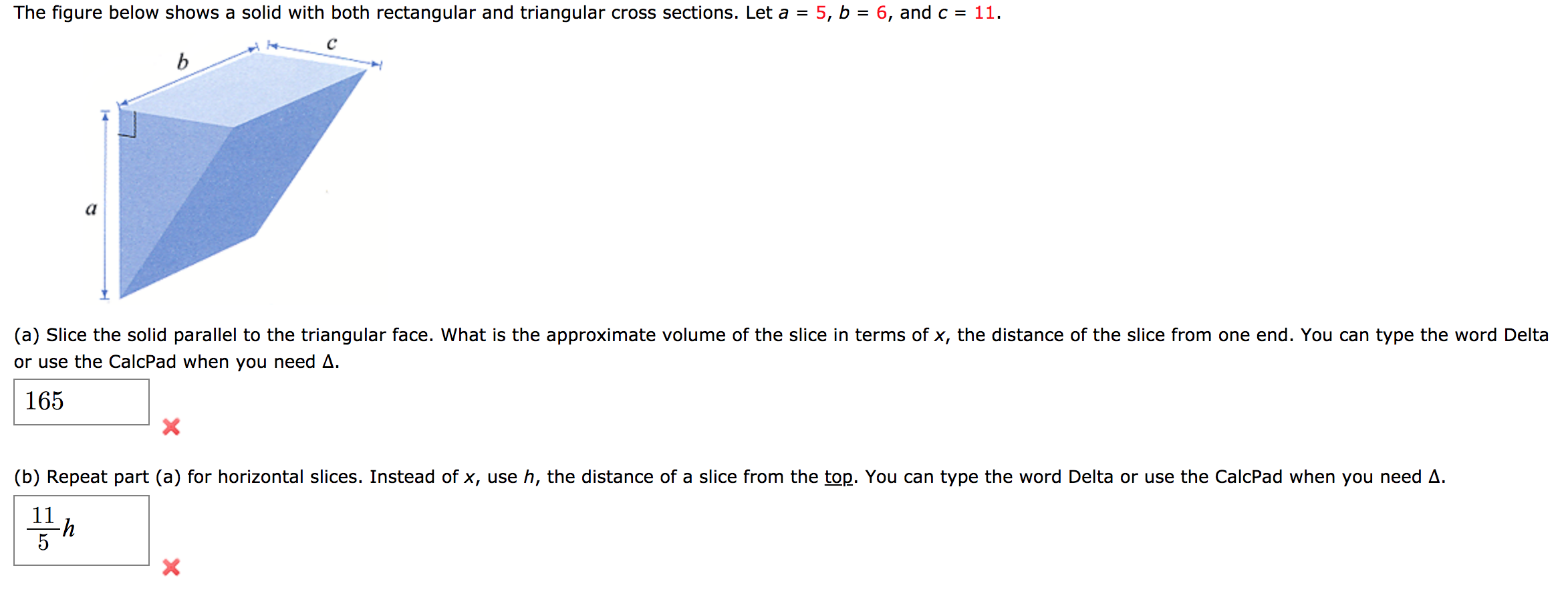 Solved The figure below shows a solid with both rectangular | Chegg.com
